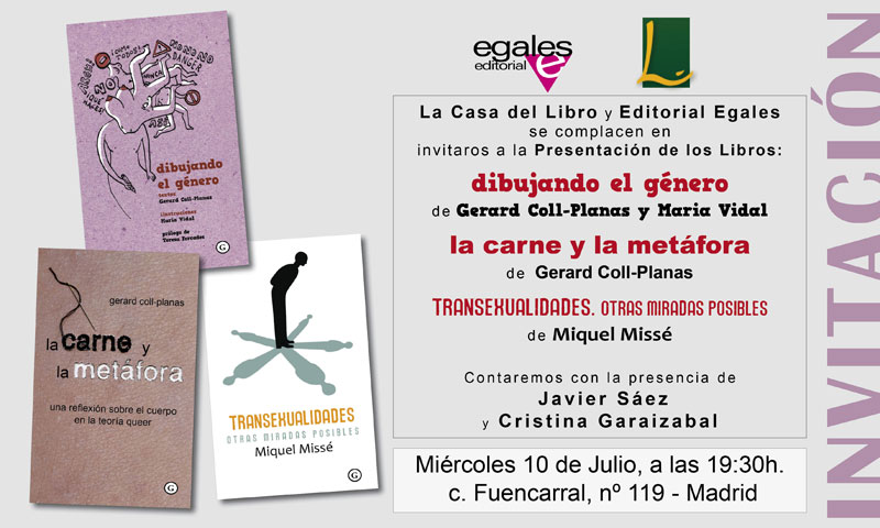 Editorial Egales - Noticias - PRESENTACIÓN ENSAYOS GERARD COLL-PLANAS Y ...